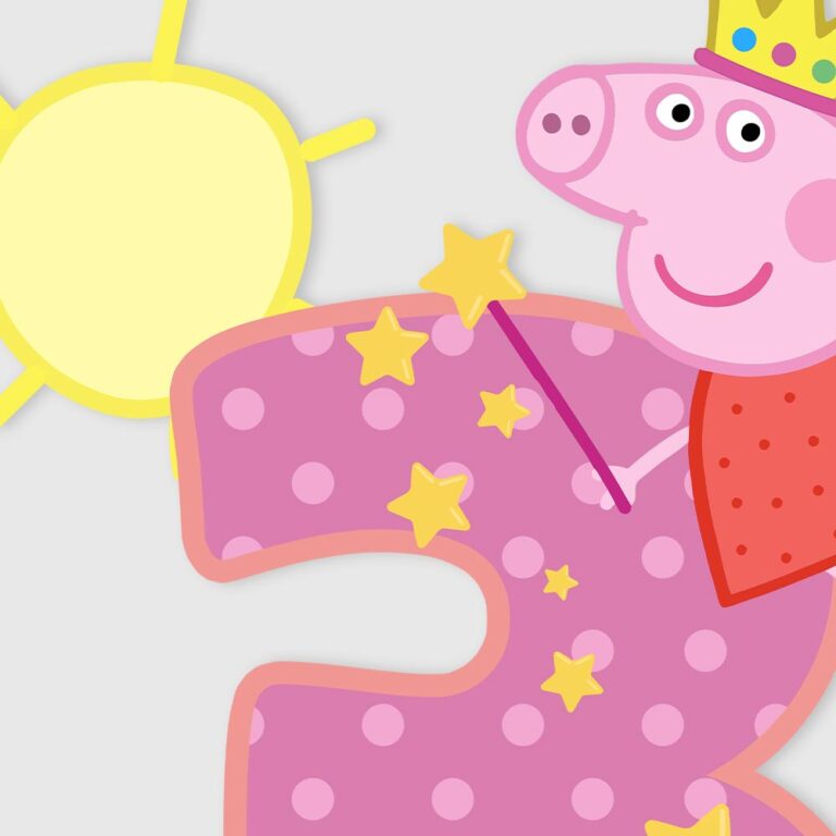 Personalized Peppa Pig Cake Topper | Digital Download - Designs4Celebrate