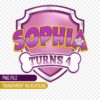 Custom Pink Paw Patrol Logo with Name and Age | Digital Download ...