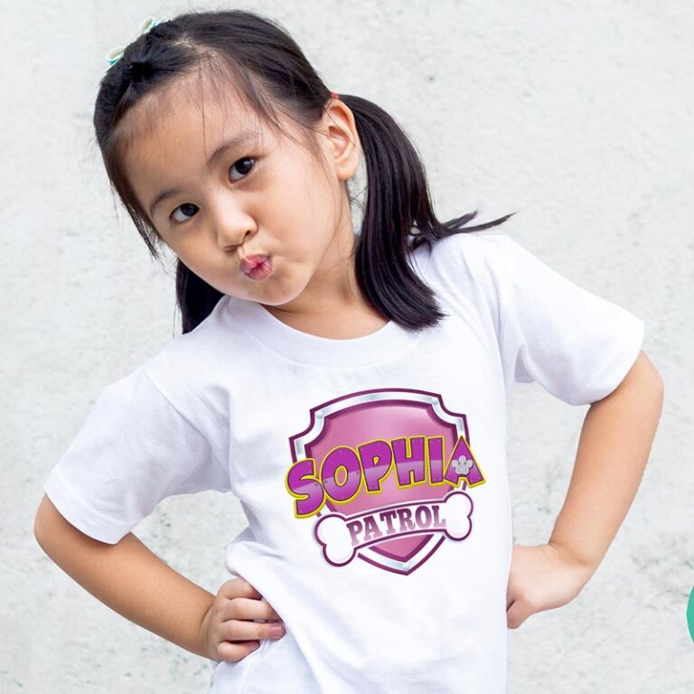 Custom Pink Paw Patrol Logo with Name and Age | Digital Download ...