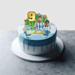 Custom Messi Cake Topper with photo | Printable Topper - Designs4Celebrate