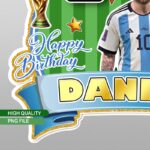 Custom Messi Cake Topper with photo | Printable Topper - Designs4Celebrate