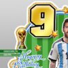 Custom Messi Cake Topper with photo | Printable Topper - Designs4Celebrate