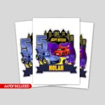 Custom Batwheels Cake Topper Printable - Designs4Celebrate