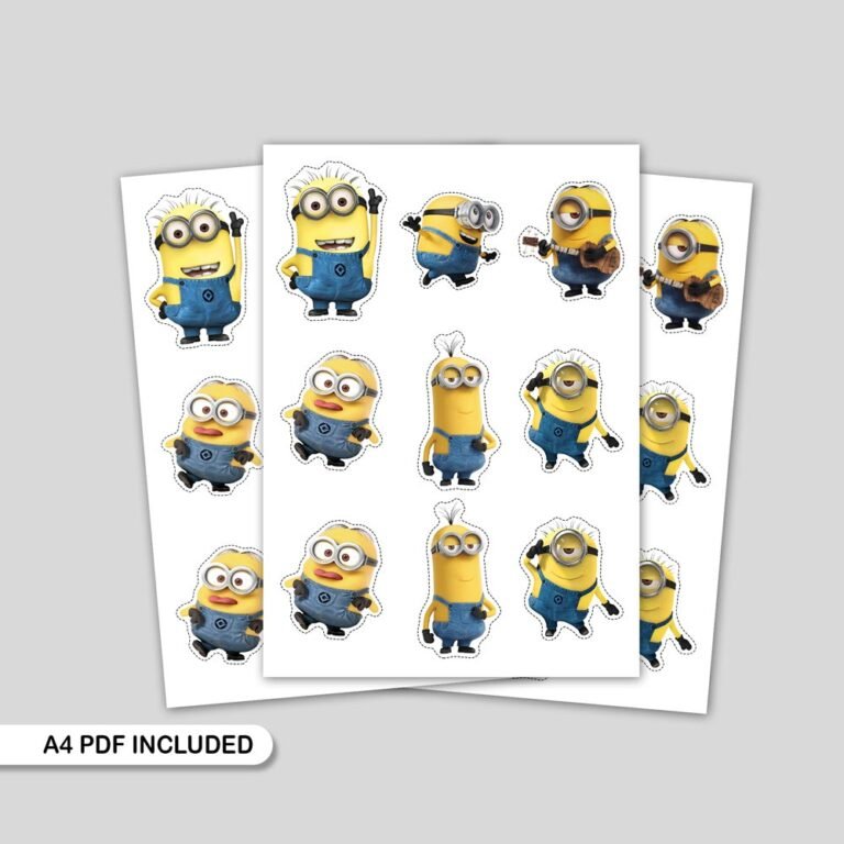 Printable Minions Cupcake Toppers - Despicable Me Toppers - Instant ...