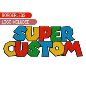 Custom Super Mario Logo with Free Banner - Digital File - Designs4Celebrate