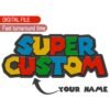Custom Super Mario Logo with Free Banner - Digital File - Designs4Celebrate