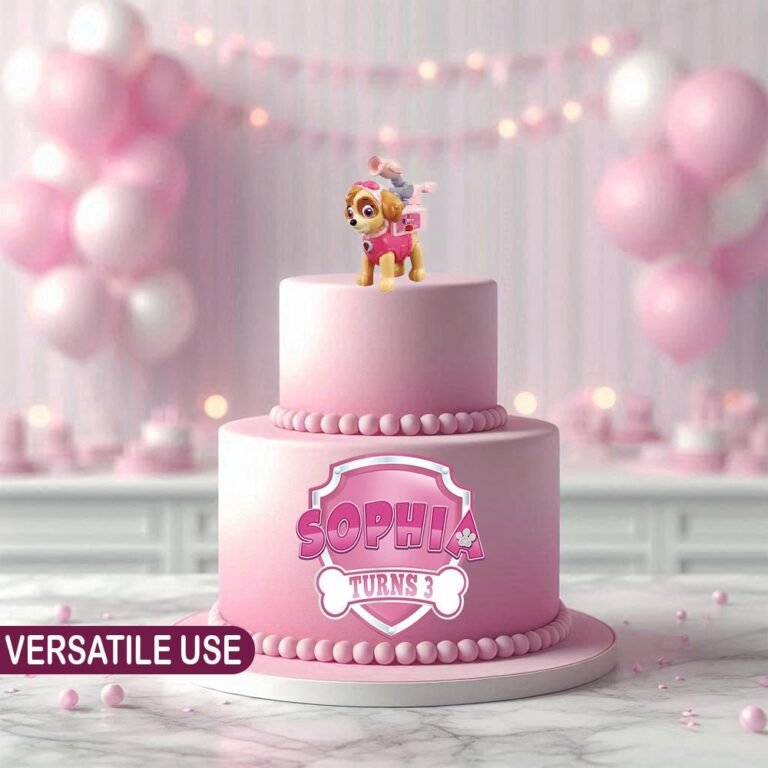 Personalized Pink Paw Patrol Logo - Designs4Celebrate